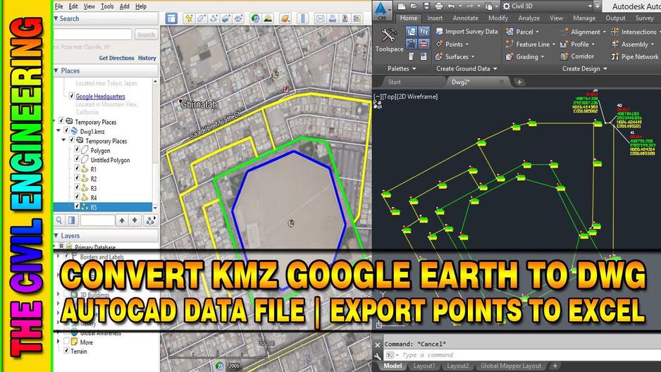 How To Convert KMZ Google Earth To DWG AutoCAD File Convert KMZ To how-to-convert-kmz-google-earth-to-dwg-autocad-file-convert-kmz-to