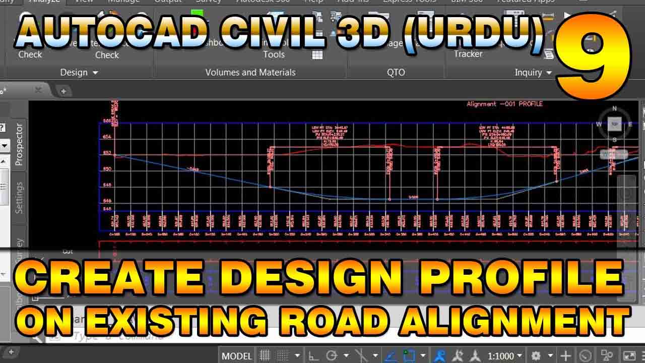 How to Create Road Design Profile in Civil 3D | AutoCAD Civil 3D in Hindi | Lesson 9