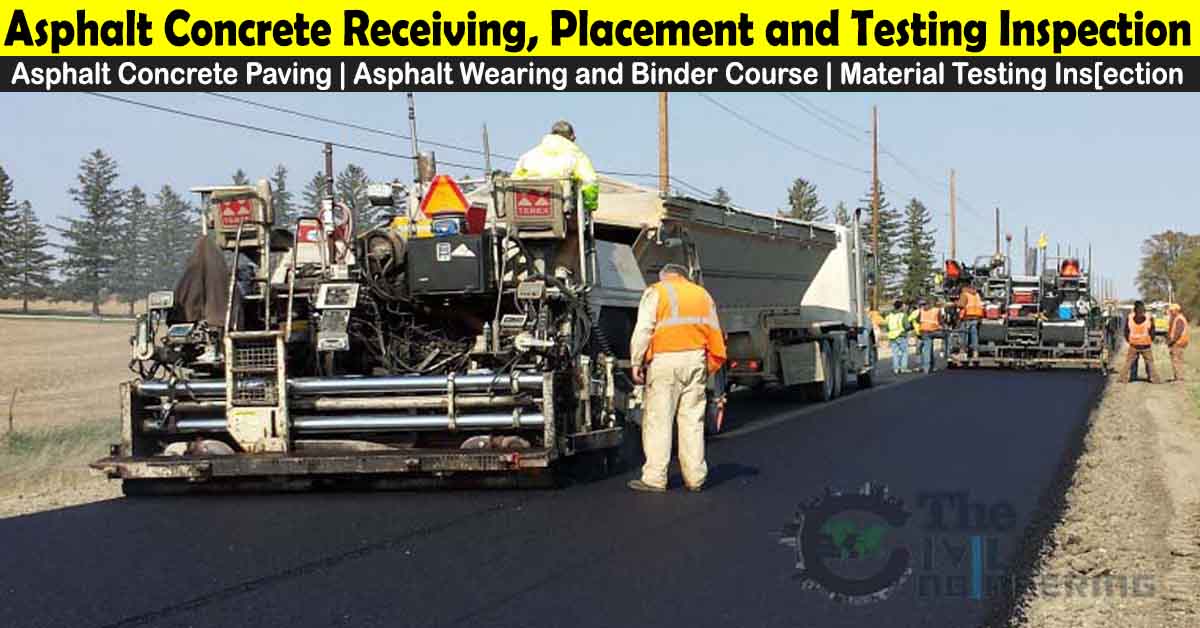 Asphalt Concrete Receiving, Placement and Testing Inspection | Wearing ...