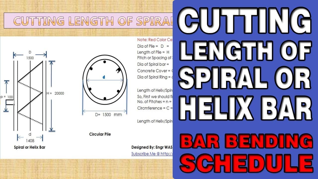How to Calculate the Cutting Length of Spiral Bar or Helix Bar | BBS