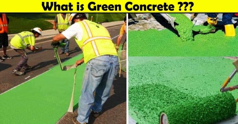 Green Concrete Its Advantages, Disadvantages, Application and Materials