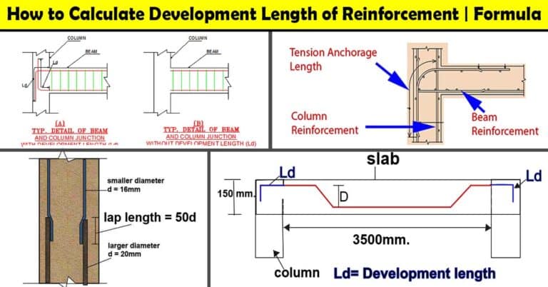 How to Calculate Development Length for Different Grades of Concrete